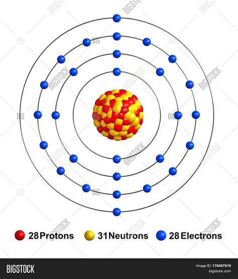 3d Render Atom Image Photo Free Trial Bigstock