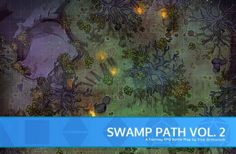 Swamp Path Vol 2 Dandd Map For Roll20 And Tabletop Dice Grimorium