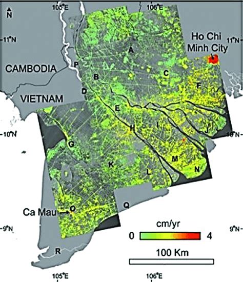 Insar Based Land Subsidence Data Are From Jaxa Meti These Land