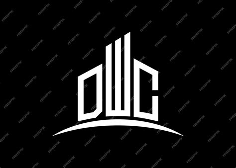 Premium Vector Letter Dwc Building Vector Monogram Logo Design Template Building Shape Dwc Logo