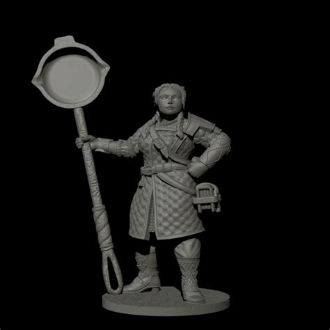 3d Printable Dwarven Dungeon Chef By Marzbar The Creator