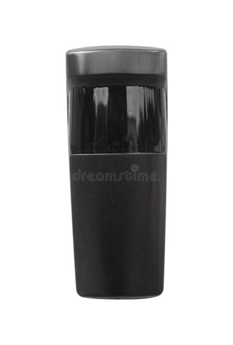 Black Plastic Infrared Sensor Isolated On White Stock Image Image Of