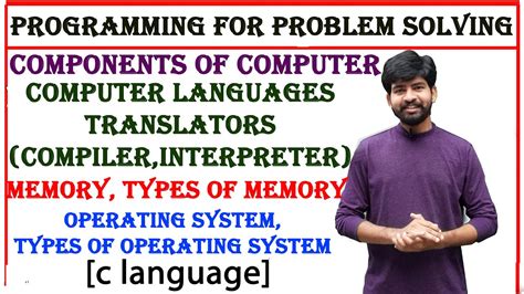 components of computer computer language types of operating system
