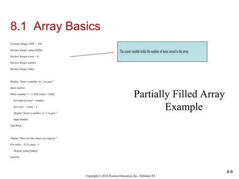 Programming Logic And Design Arrays PPT