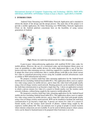 Video Streaming Using Wireless Multi Hop In Android Phones PDF