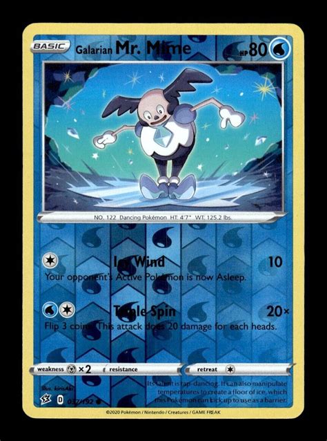 Galarian Mr Mime 037 For Sale Mavin