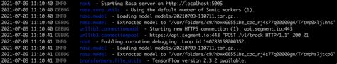 Unable To Receive Response From Rasa Server Rasa Open Source 2024 12 09