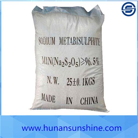 Sodium Metabisulfite Used In Water Treatment Factory China Sodium