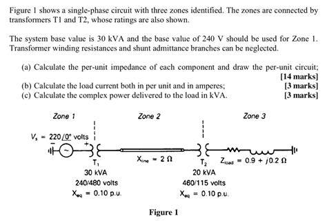Solved Figure 1 Shows A Single Phase Circuit With Three Chegg