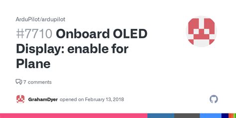 Onboard Oled Display Enable For Plane · Issue 7710 · Ardupilot