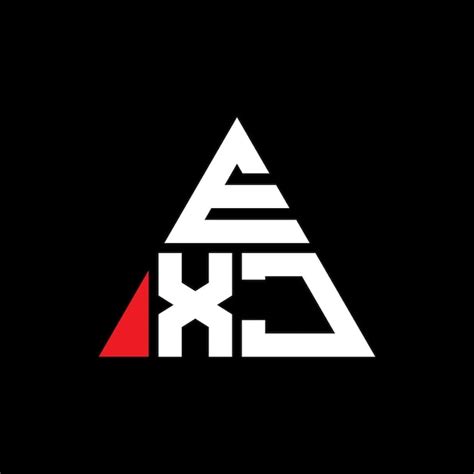 Desenho De Logotipo De Letra Triangular Exj Com Forma De Triângulo
