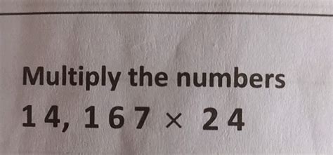 Multiply The Numbers Studyx