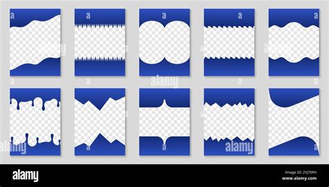 Abstract Curve Lines Wave Frame For Web Page Set Of Separator Shapes Template Divider Header