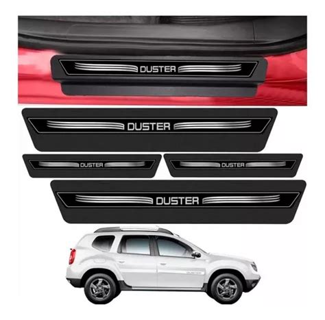 Kit Pe As Adesivo Soleira Porta Duster Preto Mercadolivre