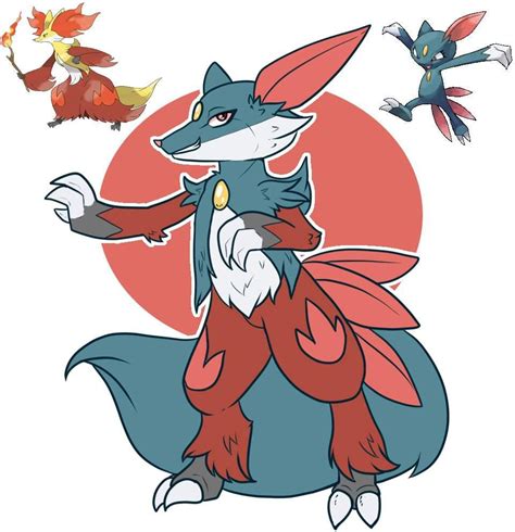 Delphox Sneasel Fusion Pokémon Amino