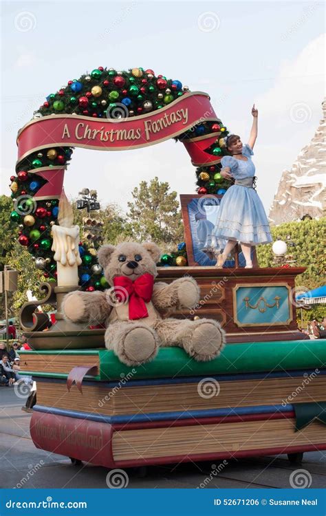 Music Box Float At Disneyland Christmas Fantasy Parade Editorial Photo
