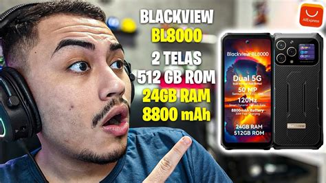 SMARTPHONE DE 512GB MENOS DE R 1000 BLACKVIEW BL8000 24gb RAM MTK