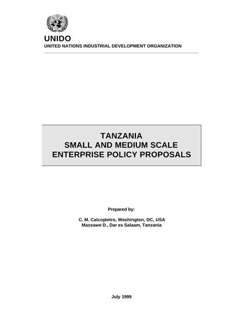 Pdf Tanzania Small And Medium Scale Enterprise Policy · Pdf File3