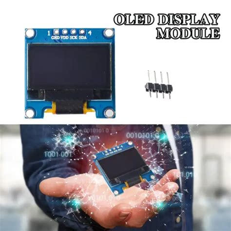 0 96 I2C IIC Serial 128 X64 Blue OLED LCD LED Display Module New 3 37