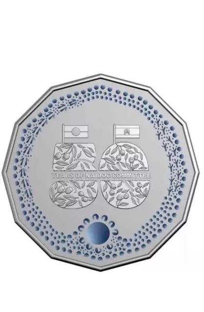 2024 Naidoc 50th Anniversary 50c Colour Uncirculated Coin On Card
