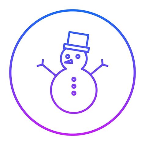 Premium Vector Snowman Vector Illustration