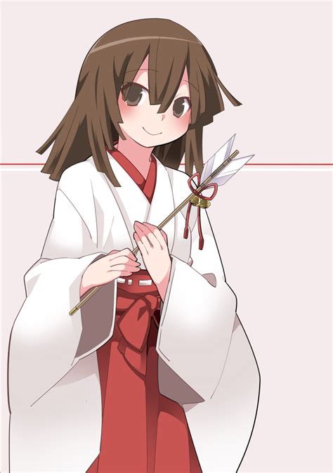 Safebooru 1girl Arrow Brown Eyes Brown Hair Closed Mouth Hair Between