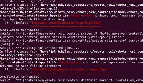 Issue With Colcon Build On Webots Ros2 Driver Issue 747