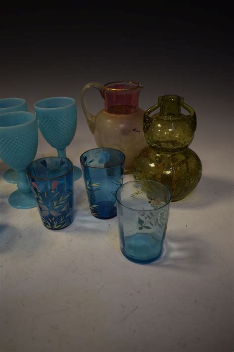 Lot 435 Selection Of Coloured Glassware