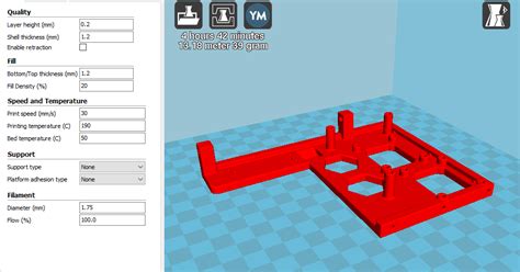 Tim S Mini Plotter 2 Plastic Parts PLA