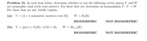 Solved Problem In Each Item Below Determine Whether Or Chegg