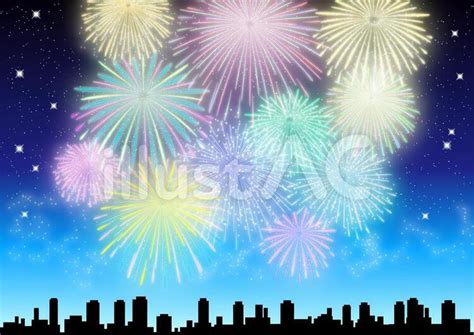 Free Vectors Fireworks Background