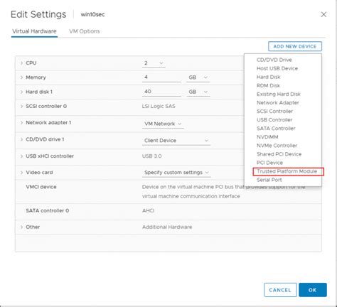 securing vmware virtual machines with encryption vbs and vtpm