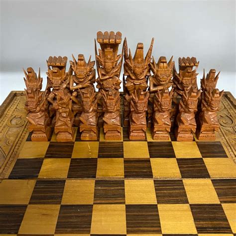 Hand Carved Indonesian Chess Sets