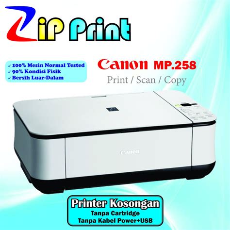Jual Printer Scan Copy Canon Pixma Mp258 Kosongan Shopee Indonesia