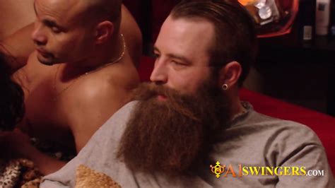 Swingers Welcome An Amateur Couple To Get Fucked In The Red Orgy Room