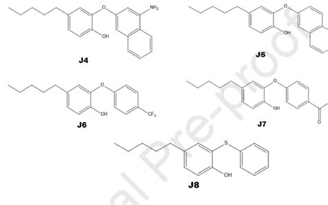 Skeletal Structures Of 5pp J And Its Modified Derivatives J1 J2