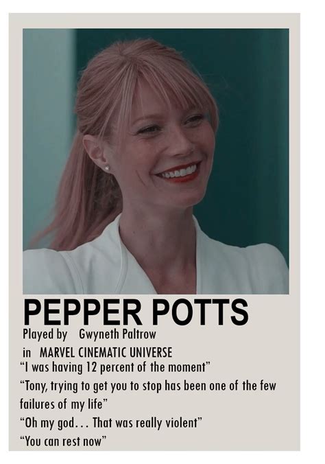 Pepper Potts Polaroid Poster Artofit