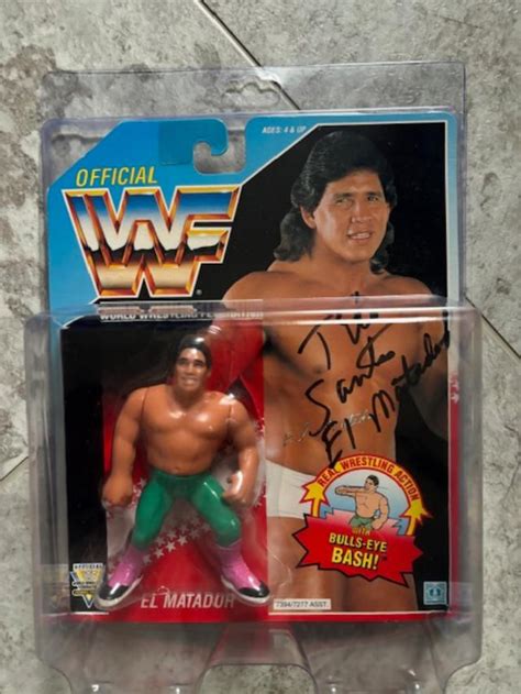 Signed Wwf Tito Santana Moc Figurine Pandorasboxnewjersey