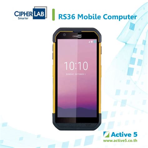 Cipherlab RS Mobile Computer Active Company Label Printer Barcode Scanner โปรแกรม PLC