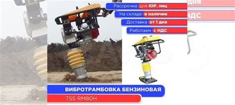 Вибротрамбовка бензиновая TSS RM80H купить в Череповце | Готовый бизнес ...