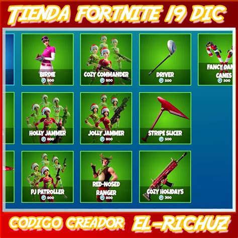Tienda Fortnite Hoy 19 Diciembre Youtube