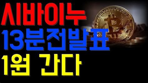 시바이누 Shib 이유있는 호재 결국 이것때문에 1원간다 시바이누 시바이누코인 시바이누전망 시바이누분석 코인