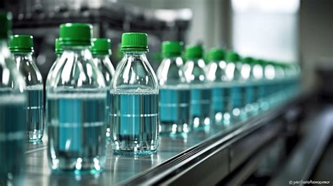 Premium Ai Image Beverage Filled In Bottles Along Production Line