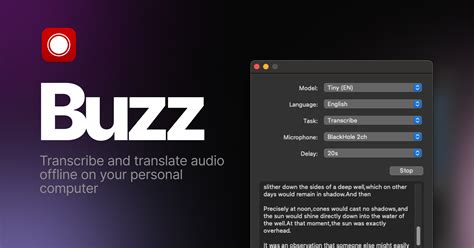 buzz 基于 whisper 的语音识别客户端支持macOSwindowsUbuntu buzz whisper CSDN博客