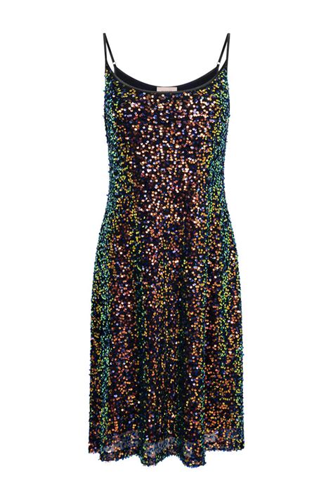 Aya Sequin Dress Black Hunkọn