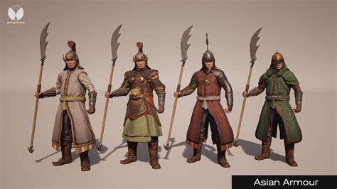 在角色创建的asian Armour 虚幻引擎商城