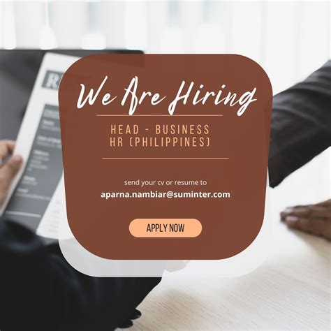 Aparna Nambiar On Linkedin Hiring Jobopening Philippines
