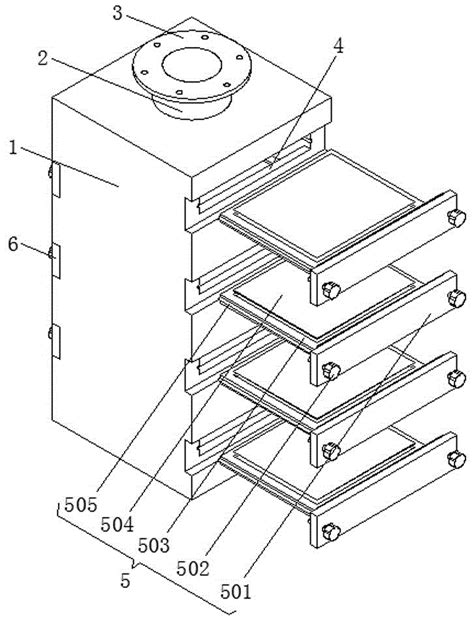 一种石墨化生产用粉尘过滤器的制作方法 3