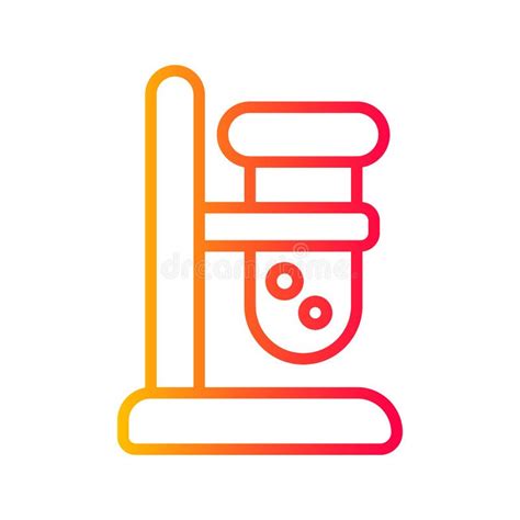 Chemistry Lab Gradient Outline Icon Stock Vector Illustration Of