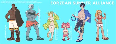 Hot Eorzean Alliance Summer Art By Me Twitter Fuzzyrenzeroovers